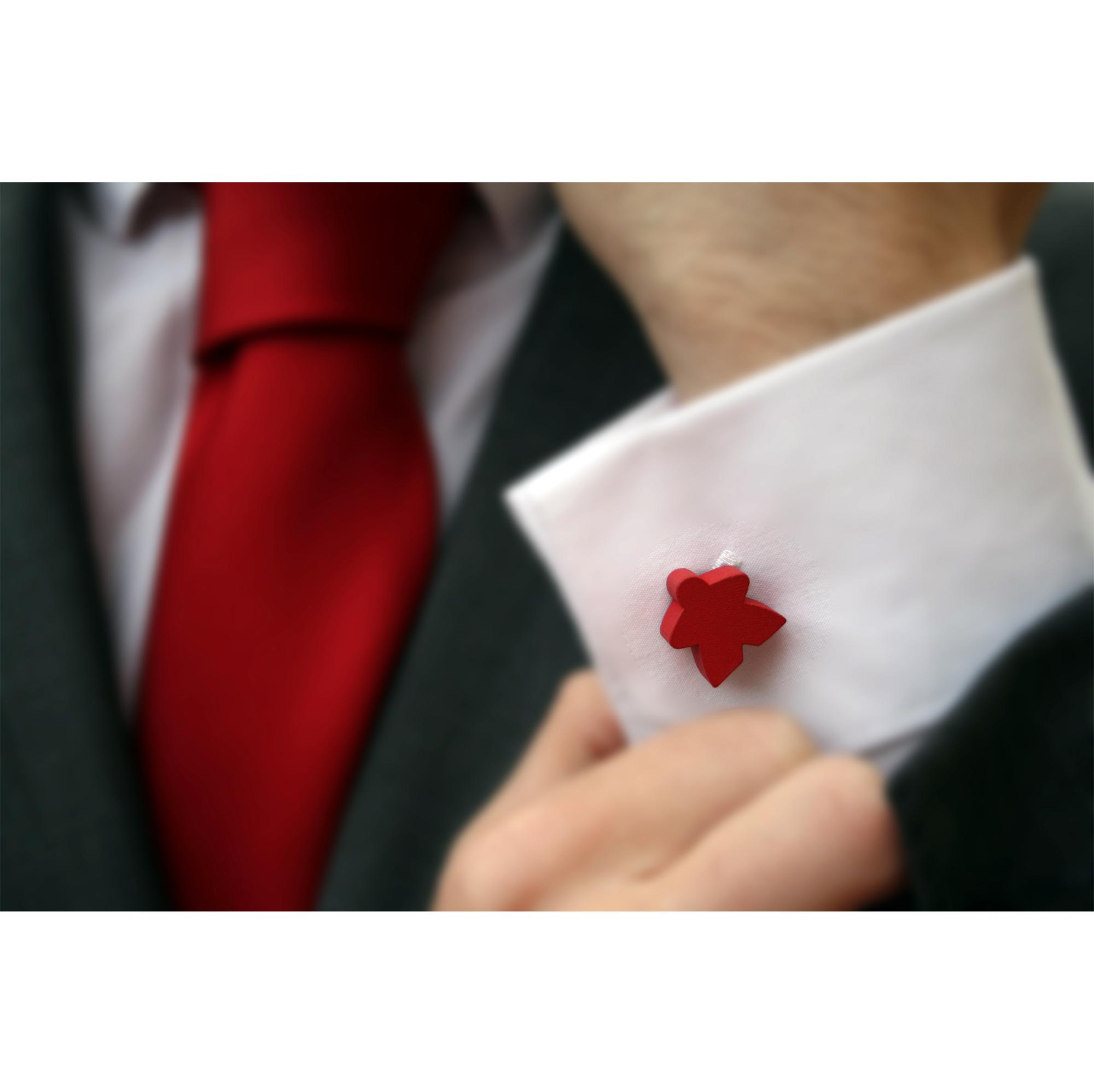 Red Meeple Cufflinks